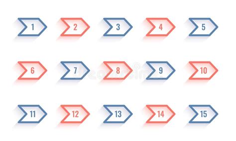 Vector Bullet Point Numbers Background Stock Illustration