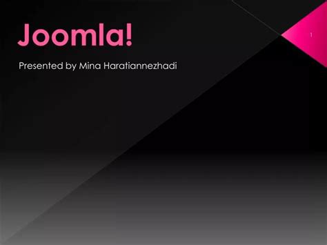 PPT Joomla PowerPoint Presentation Free Download ID 5005813