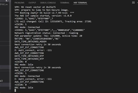 E Mqttconnect Error 111 When Trying To Connect Nrf9160 To Aws
