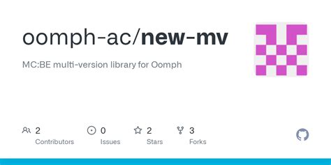 Github Oomph Ac New Mv Mc Be Multi Version Library For Oomph