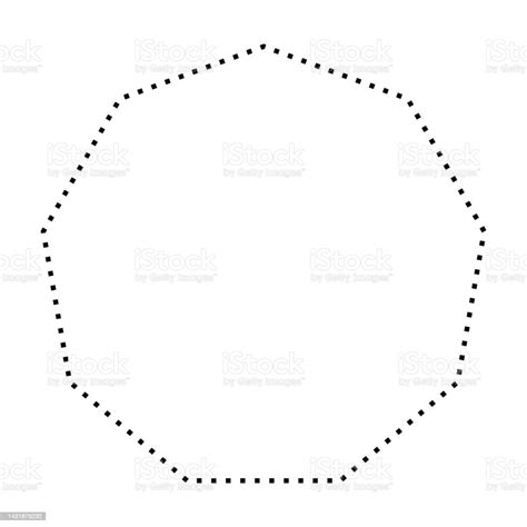 Nonagon 기호 점선 모양 벡터 아이콘 창조적 인 그래픽 디자인 Ui 요소 0명에 대한 스톡 벡터 아트 및 기타 이미지 0명 개념 개념과 주제 Istock