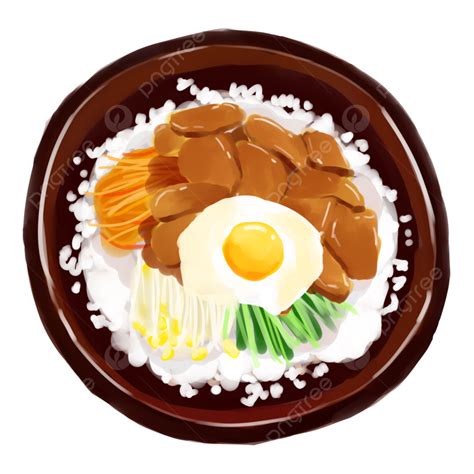 심 플 핸드 드로잉 일러스트 비빔밥 투명 소재 투명한 재료 Png 만화 Png 일러스트 및 Psd 이미지 무료 다운로드