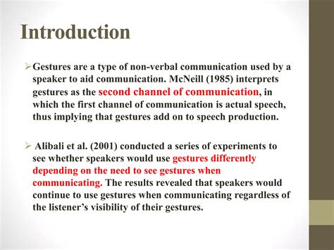 Gesture And Its Types PPT
