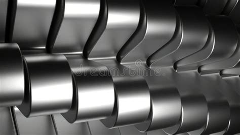 Rotating Metal Corners In Spiral Design Bends Of Metal Spiral Moving In Space Stock