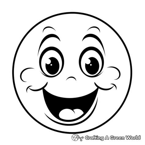 Smiley Face Coloring Pages Free And Printable