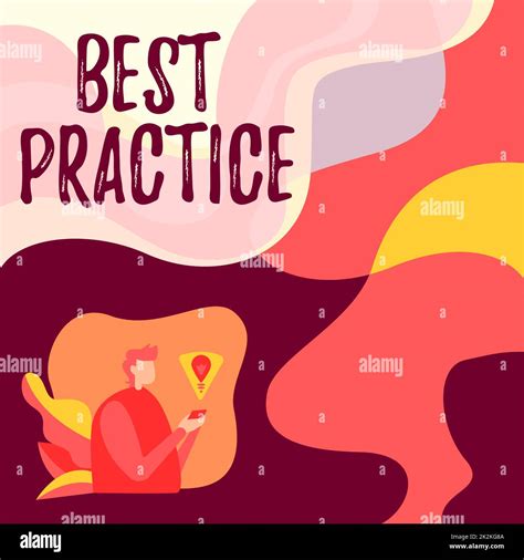 Hand Writing Sign Best Practice Internet Concept Method Systematic Touchstone Guidelines