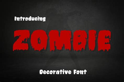 Zombie Font By Anningarts · Creative Fabrica