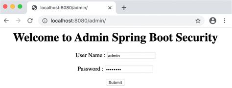 Multiple Login Pages Using Spring Boot Security User Admin Login