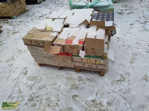 Pallet Of Chartreuse 4x16 Tile Michener Allen Auctioneering Ltd