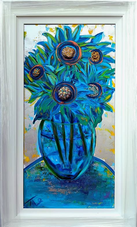 The Blue Sunflowers Traceyoneillart