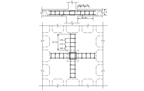 Detail Rcc Structural Block 2d View In Dwg Format