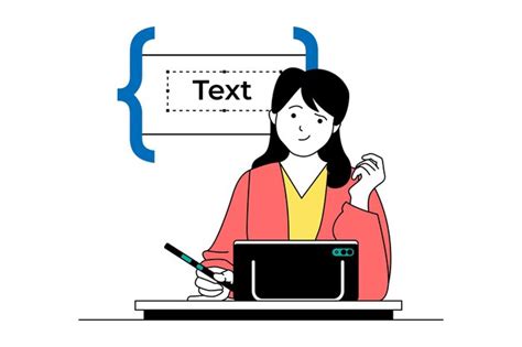 Conceito De Desenvolvimento Web Com Cena De Pessoas Em Design Plano Mulher Criando Layouts De