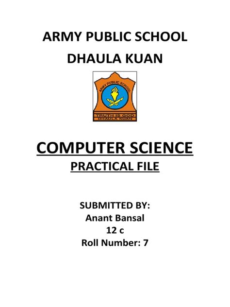Anant Bansal Program File Pdf Computer Program Programming