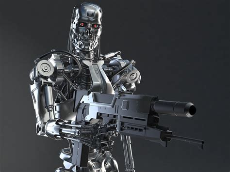 Terminator T 800 3d Model In Robot 3dexport