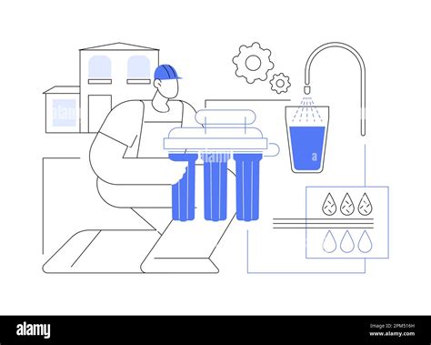 Home Water Filtration System Abstract Concept Vector Illustration Stock Vector Image And Art Alamy