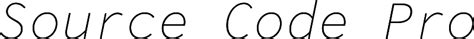Source Code Pro 字体