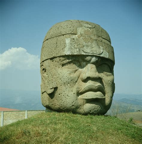 Colossal Head 1 From San Lorenzo Veracruz Mexico By Olmec