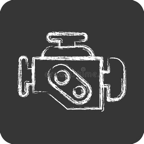 Icon Engine Warning Suitable For Automotive Symbol Line Style Simple