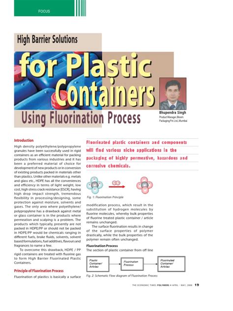 Fluorination For High Barrier Fluorine Plastic