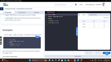 Tanuja Gandham On Linkedin Day2 30daysofcodechallenge Nxtwave Ccbp Sql
