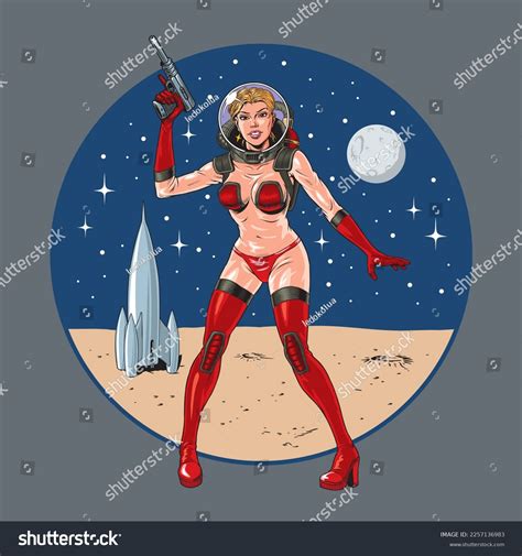 Sexy Women In Sci Fi Space Suit