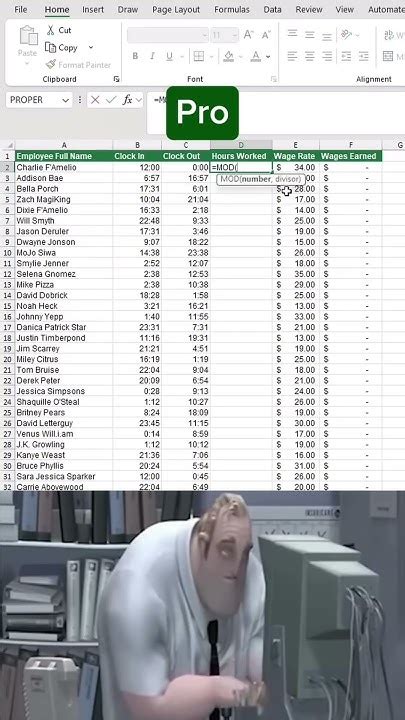 In This Short You Will Learn How To Calculate Hours Worked And Wages In Excel Excel