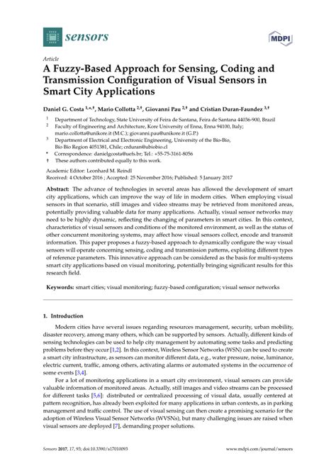 Pdf A Fuzzy Based Approach For Sensing Coding And Transmission