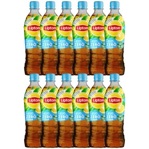 Lipton Lemon Zero Sugar 12x0,5l butelka 12323332897 - Allegro.pl