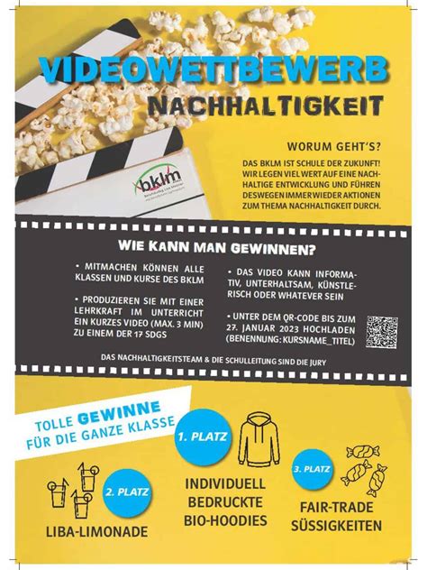 Ausschreibung Wettbewerb Nachhaltigkeit Bklm Ahaus Schulprogramm