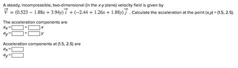 solved a steady incompressible two dimensional in the x y