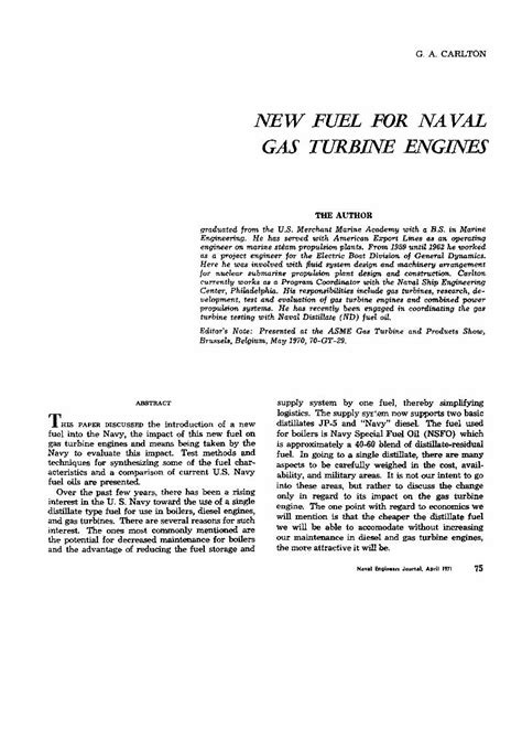 Pdf New Fuel For Naval Gas Turbine Engines Dokumen Tips