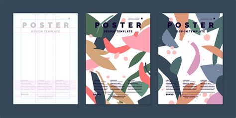 비즈니스 및 커버 현대 저널포스터 템플릿 낙서 스타일의 다른 모양 0명에 대한 스톡 벡터 아트 및 기타 이미지 0명 개념