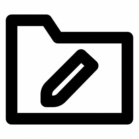 Edit Folder Edit Editing Folder Document User Interface Icon Download On Iconfinder