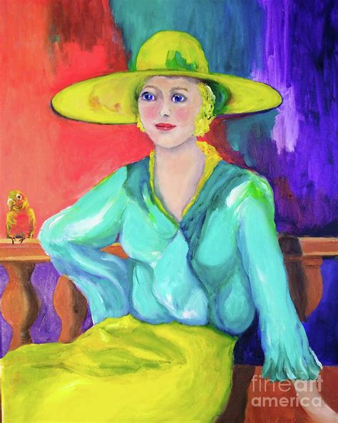 Evelyn Sunbathing Painting By Lisa Boyd Fine Art America