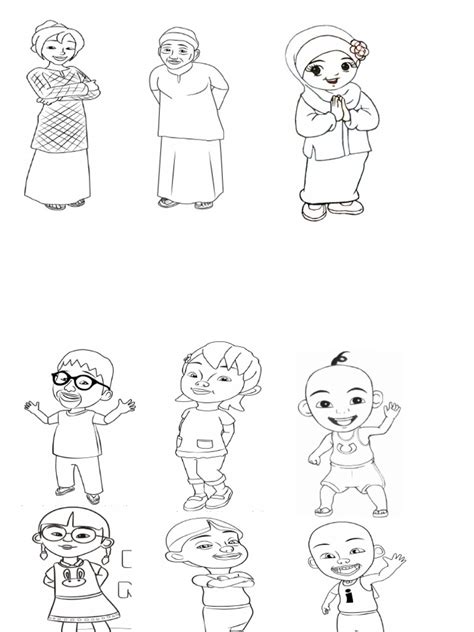 Mewarnai Ipin Upin Pdf