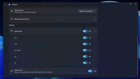New Notepad App Update In Windows 11 Autocorrect Spellcheck New Settings And More Tech Based