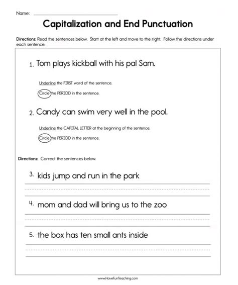 23 1st Grade Writing Worksheets To Practice New Skills The Teach Simple Blog