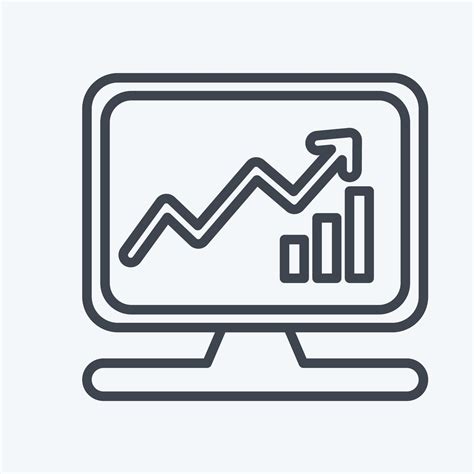 Icon Business Analytics Related To Machine Learning Symbol Line Style Simple Design Editable