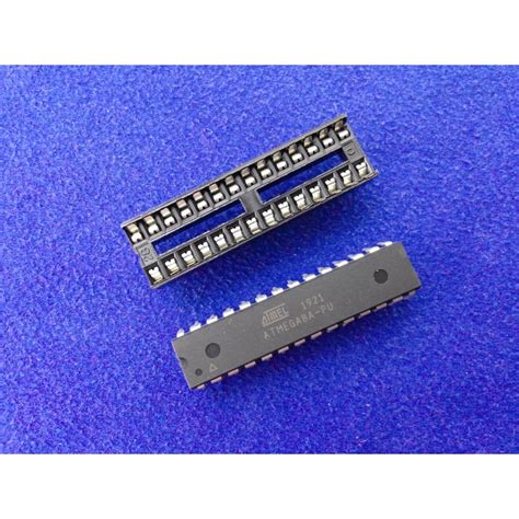 atmega8a pu ic座 全新原装進口 atmega8a 微控制器 mcu 直插dip 28 avr單片機 蝦皮購物