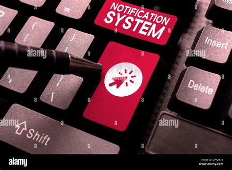 Hand Writing Sign Notification System Business Overview Do Not Forget To Be Connected Social