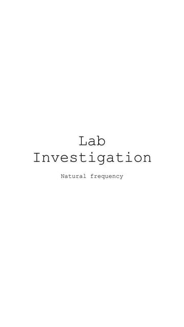 Lab Investigation Pptxiiiiiiiiiiiiiiiiiii Pdf