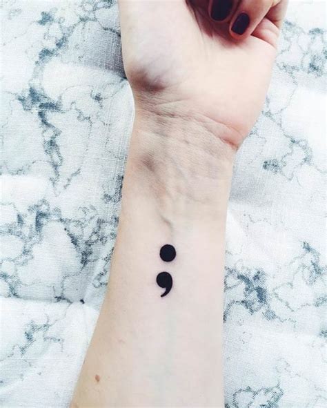 85 Semicolon Tattoo Designs And Their Meaning Authoritytattoo