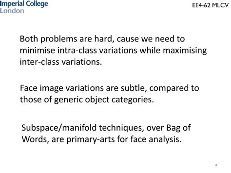 Ppt Lecture 13 14 Face Recognition Subspacemanifold Learning Powerpoint Presentation Id
