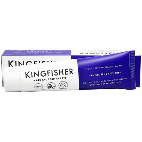 Kingfisher Fennel Toothpaste Fluoride Free 100ml Pack Of Four By
