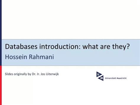 Ppt Databases Introduction What Are They Powerpoint Presentation
