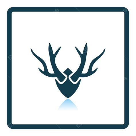 Deers Antlers Icon Plaque Season Illustration Png And Vector With