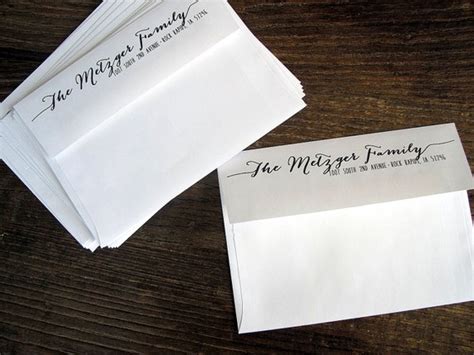 Items Similar To Return Address Envelope Printing On The Back Flap Custom Designed On Etsy