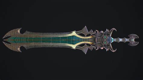 Fantasy Sword 18 3d Model