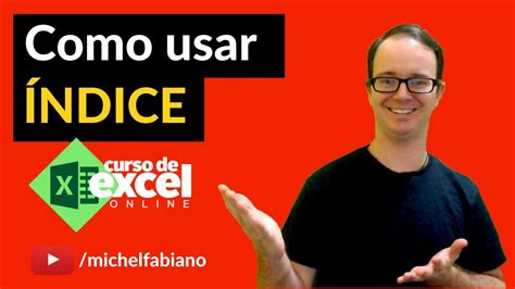 Como Usar A Função Índice No Excel