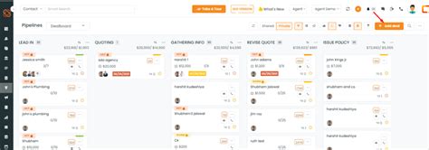 How To Add Deal From Pipelines Insuredmine Crm Optimize And Grow